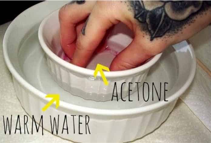 How to Remove Acrylic Nails Painlessly With Acetone at Home
